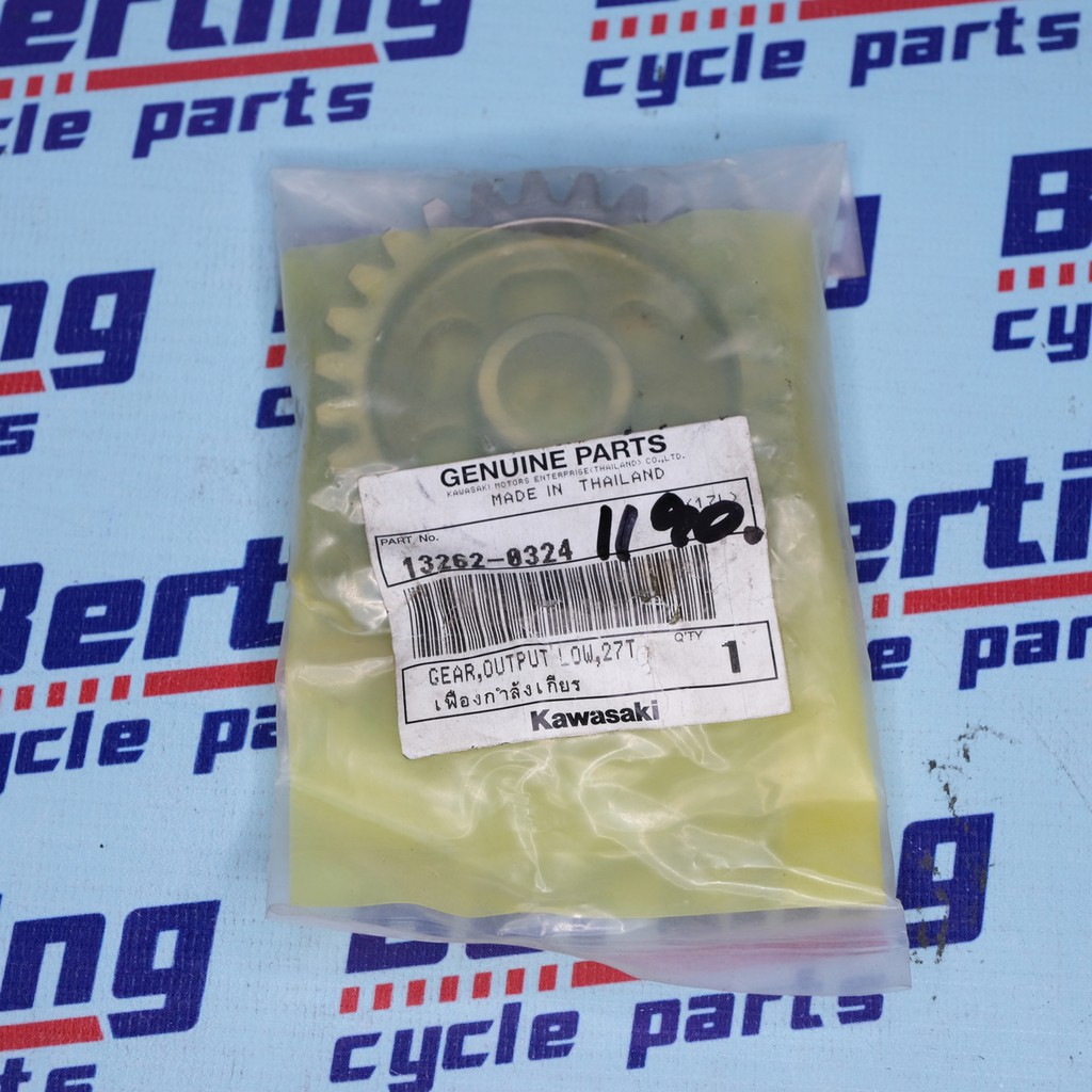 OUTPUT GEAR LOW 27T Kawasaki Barako Genuine 13262-0324 | Shopee Philippines