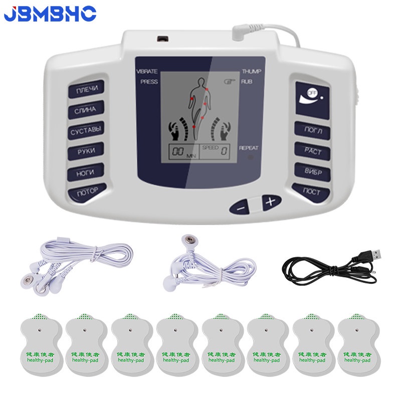 TENS Electrode Pulse Digital Therapy Device Body Massager Muscle ...
