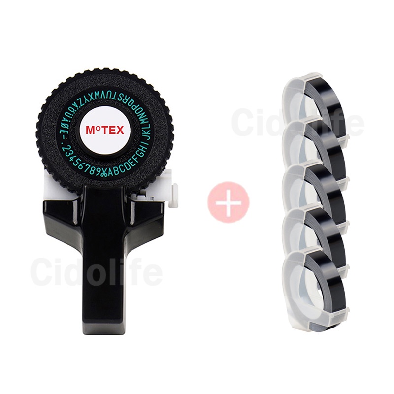 Black Color Motex Label Maker E101 E-101 DIY Manual Typewriter Label ...