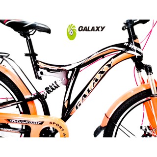 Galaxy Mountain Bike / MTB 26 with front and rear suspension Orange | Shopee Philippines