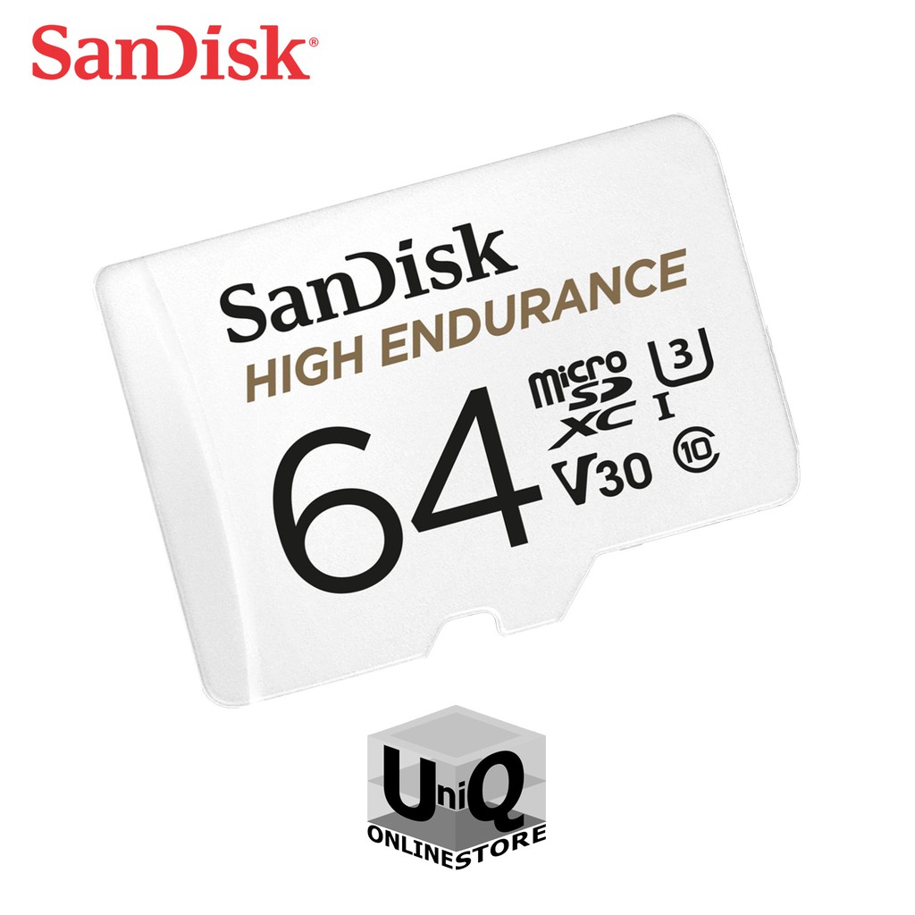 Sandisk High Endurance Memory Card Micro Sdxc Video Monitoring 64Gb ...