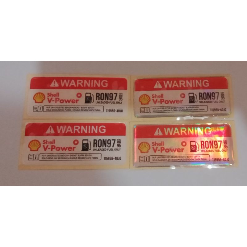 Sticker Resin/Embossed Vinyl And Hologram Pertamax,Turbo, Shell ...