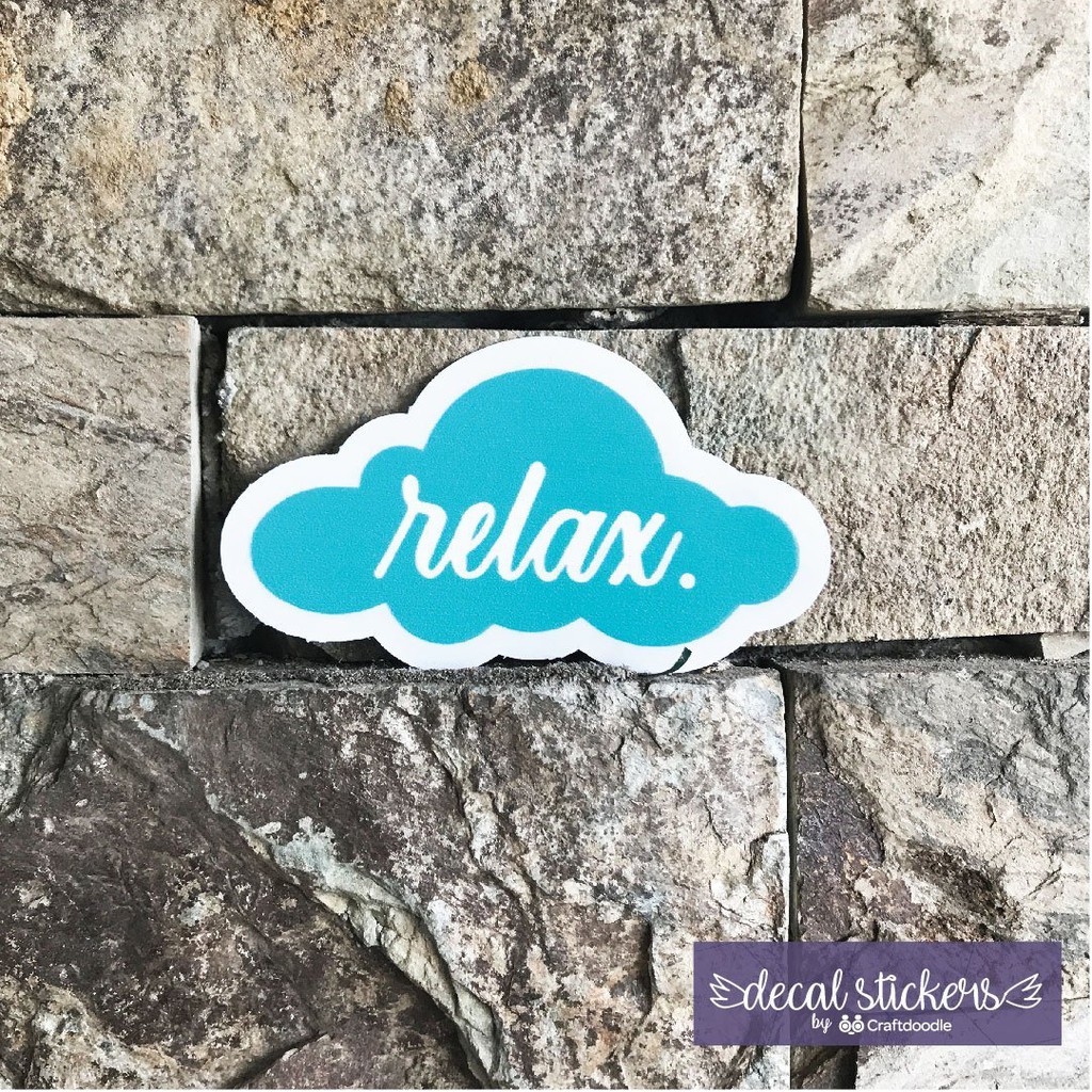 Craftdoodle Relax Decal Sticker | Shopee Philippines