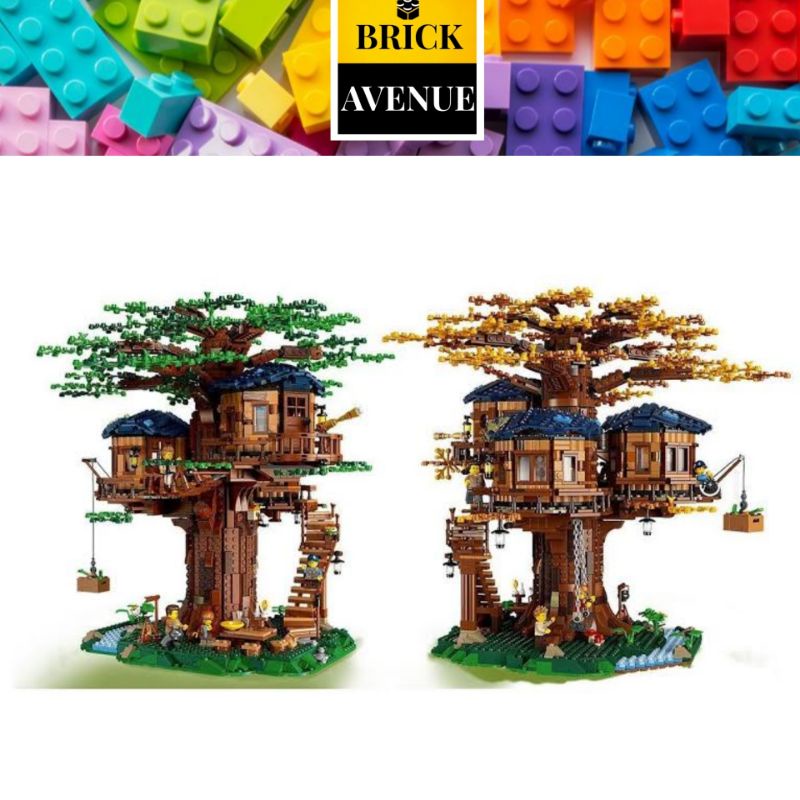 TREE HOUSE Building Blocks Toy Treehouse DE1206 Bricks Set1 | Shopee ...