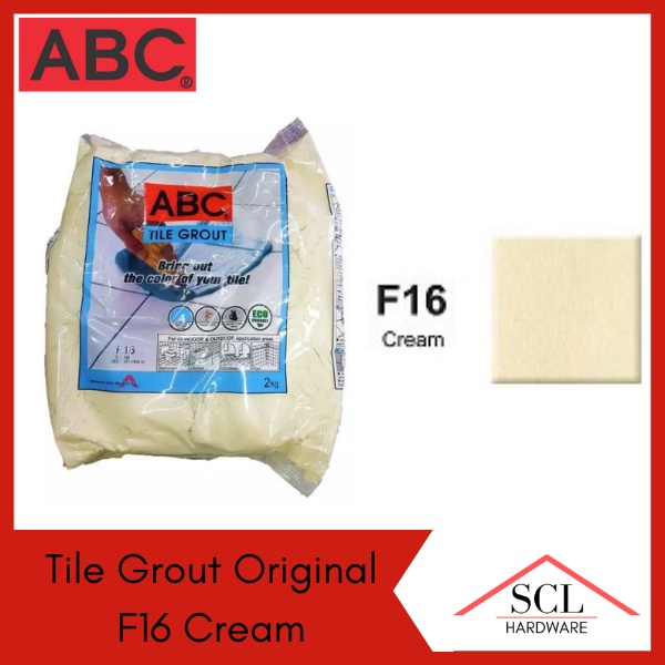 ABC Tile Grout F16 Cream 2kg | Shopee Philippines