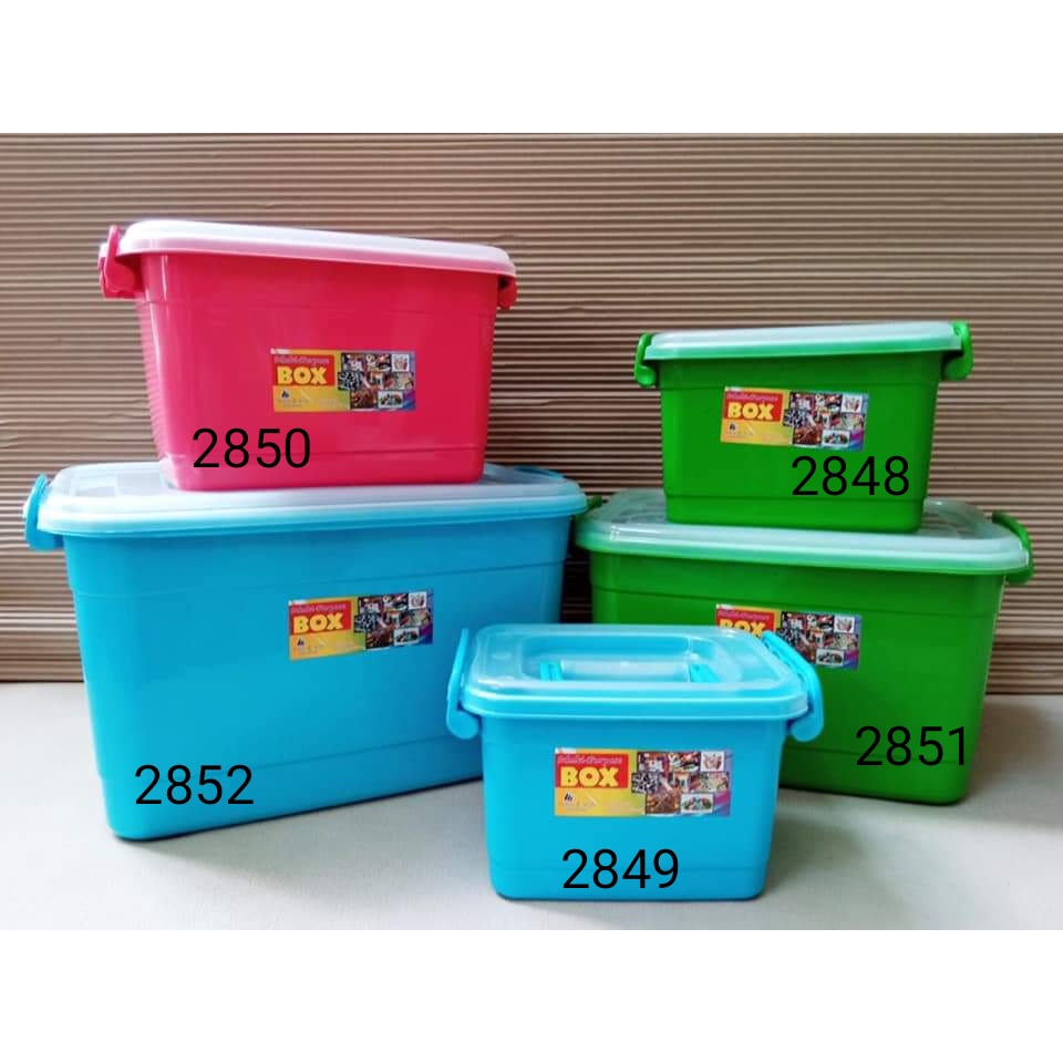 Plastic #2852 18 Liter Mini Multi Purpose Storage Box with Handle ...