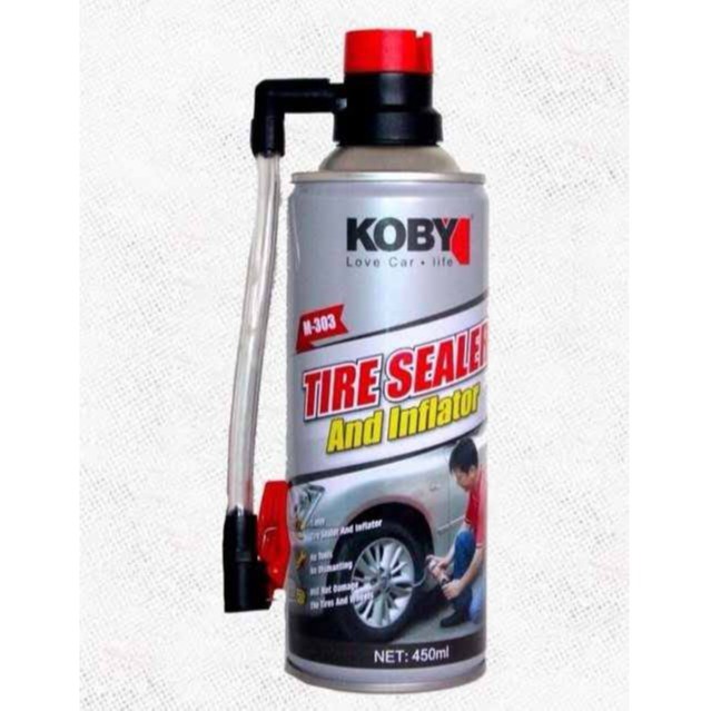Koby Tire Sealer & Inflator (450ML) | Shopee Philippines