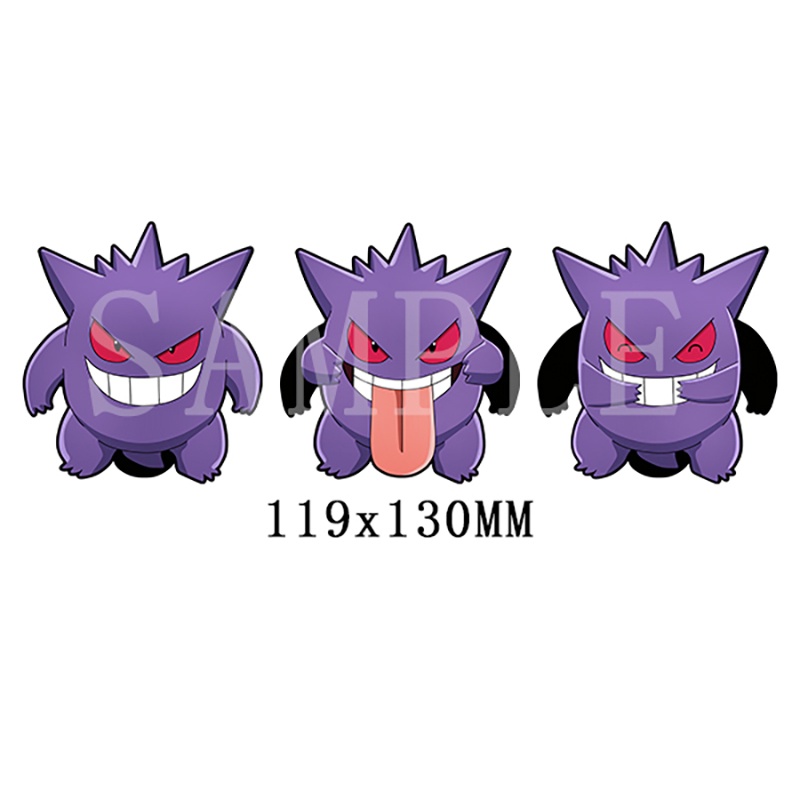Gengar Pokemon Anime 3D Motion Car Stickers Self-adhesive Peeker ...
