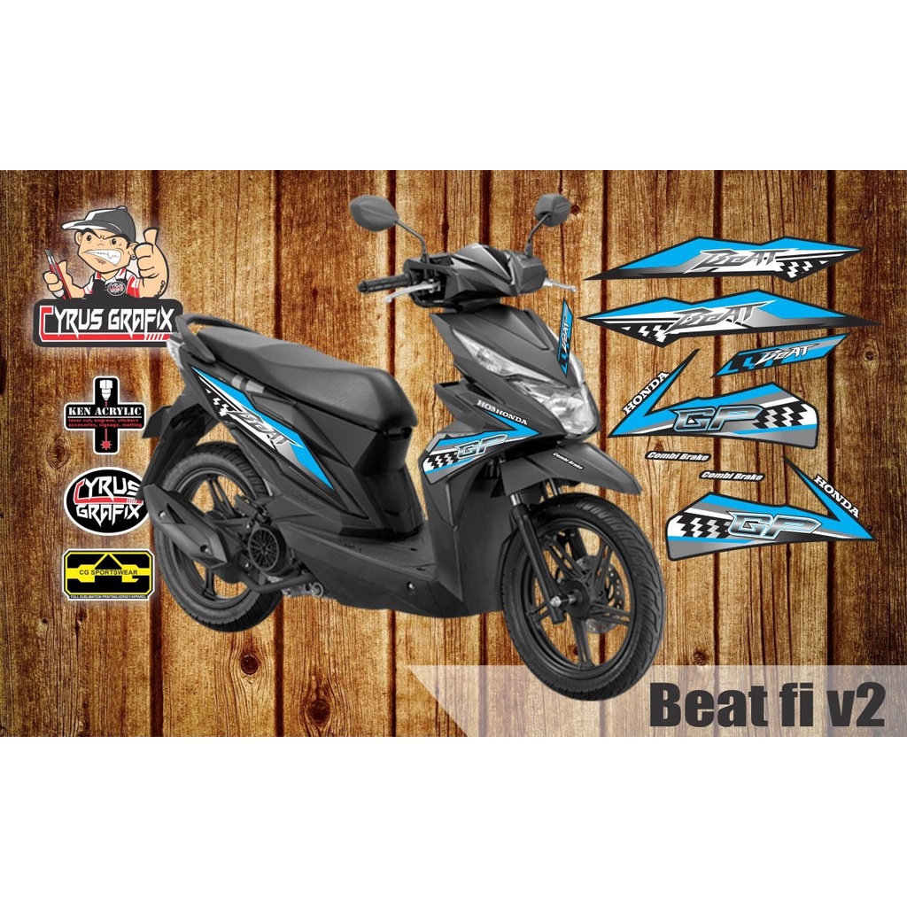 Honda Beat fi v2 GP Stock Decals | Shopee Philippines