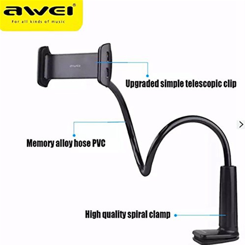Awei X3 360° Flexible Lazy Pod Stand Holder For Mobile Phones And ...