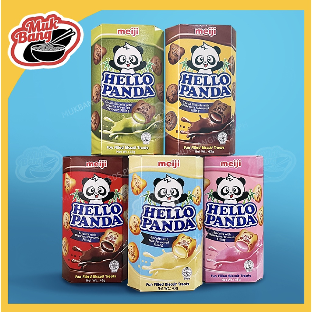 Meiji Hello Panda Milk Chocolate | Strawberry | Double Choco | Matcha ...