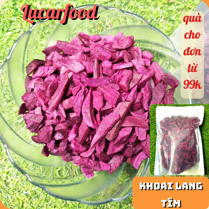 1KG Whole Crispy Dried Purple Sweet Potatoes - Da Lat Specialty ...