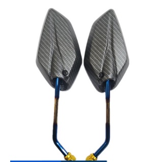 Side Mirror Motorcycle Universal Blue Gold Gradient side mirror ...