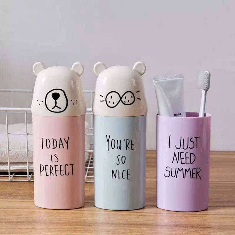 Skyshop168 Cute Toothpaste Toothbrush Holder Travel ( random color ...