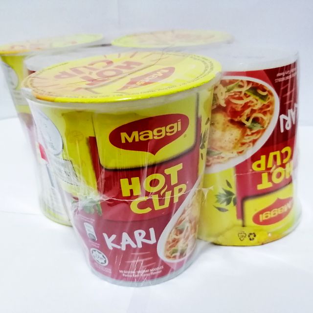 Maggie Hot Cup Curry 59g*6 | Shopee Philippines