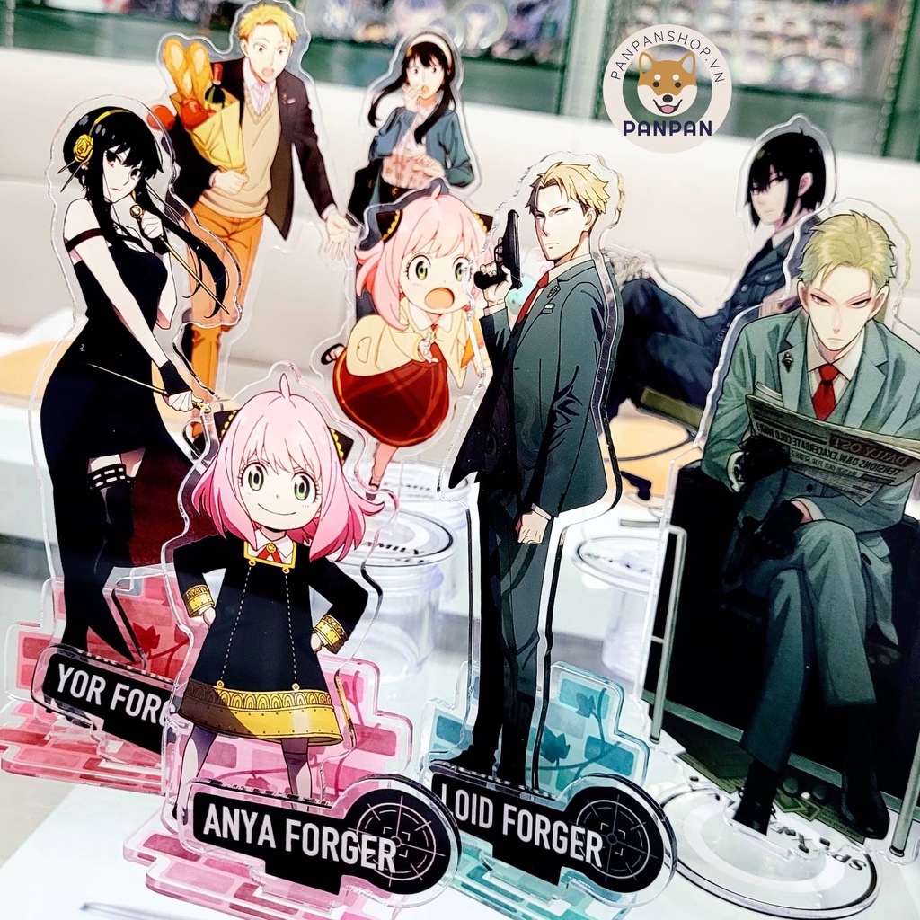 Anime Spy x Family acrylic Standee Model (15cm) Loid, Anya, Yor Forger ...