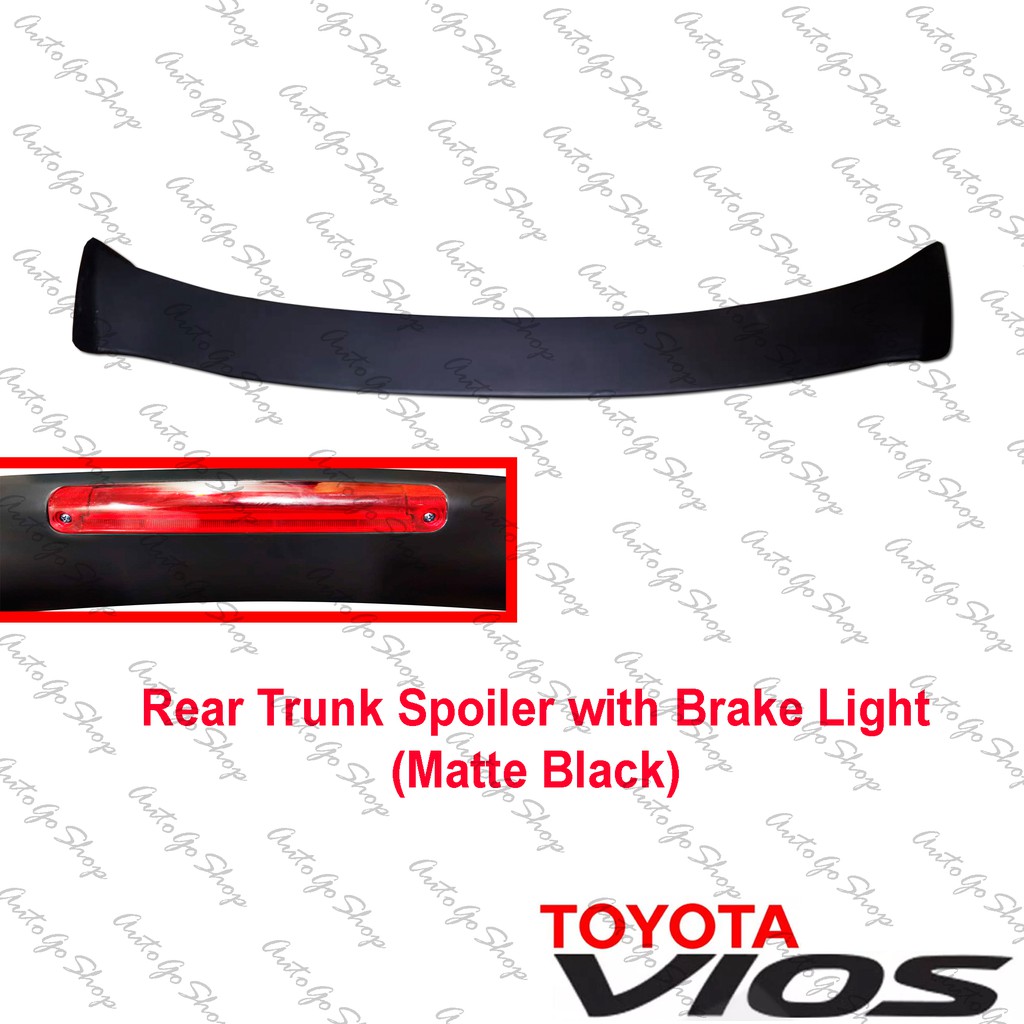 Toyota Vios Batman 2008-2012 Rear Trunk Spoiler with Brake Light (Matte ...
