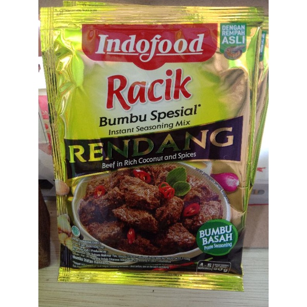 Indofood Racik Wet Seasoning Racik (Low, Rawon, Kare) | Shopee Philippines