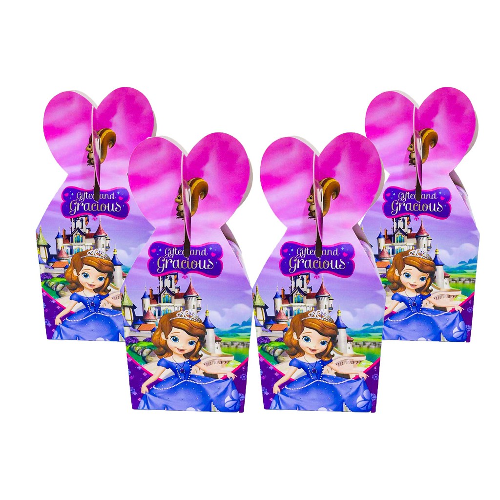 10pcs Sofia the First 7" inch Gift Box Candy Box for Give Away Items ...