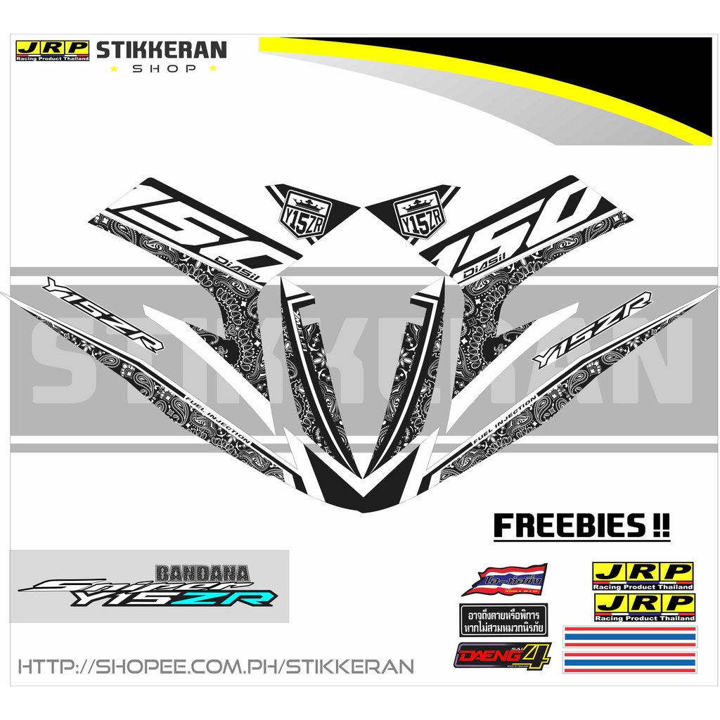 YAMAHA SNIPER 150 V1/V2 BANDANA DECAL STOCK | Shopee Philippines
