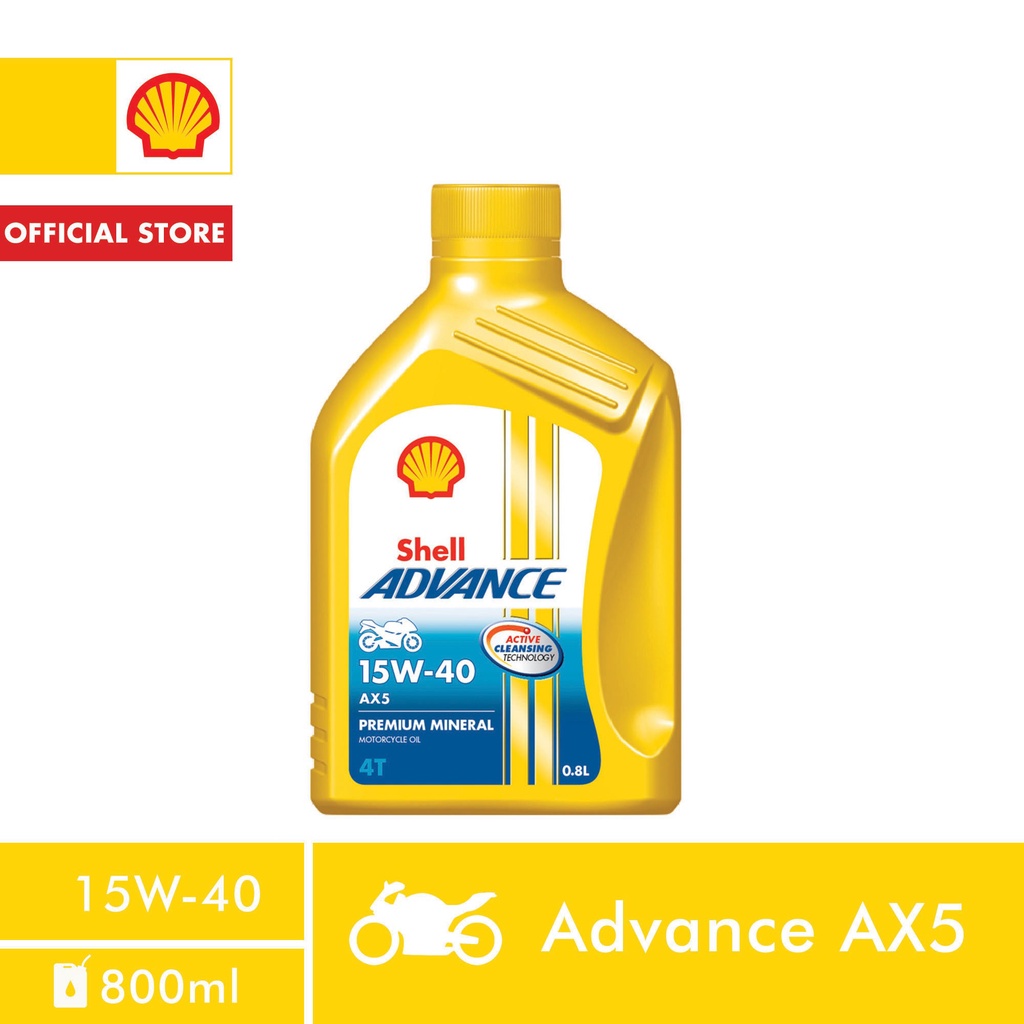 Shell Advance AX5 15W-40 800ml | Shopee Philippines