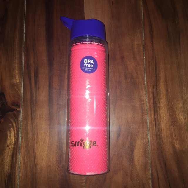 Auth Smiggle Water Bottle Pink Sequence double lined 500 ml | Shopee ...