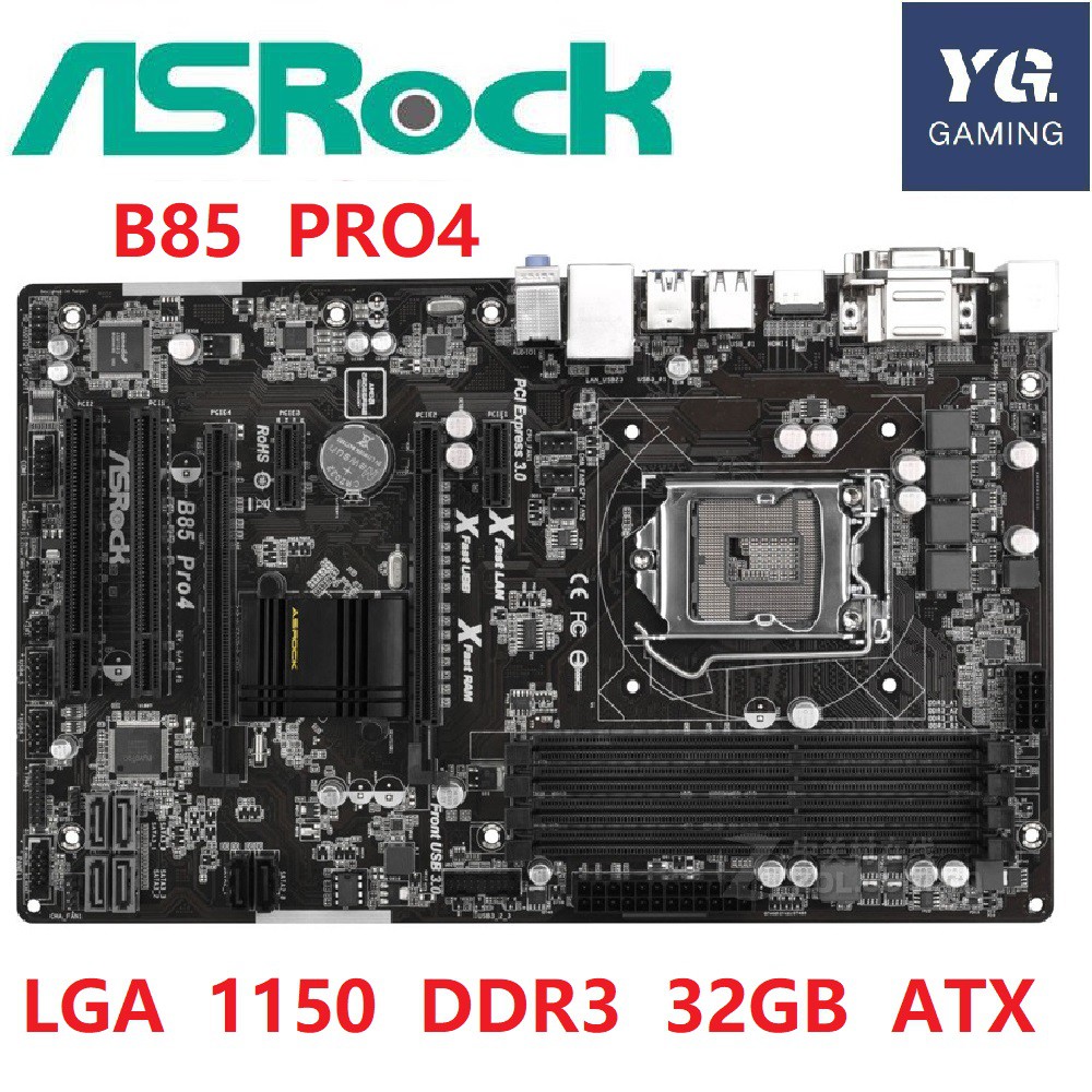 (used) (Socket 1150) Asrock B85 PRO4 High Performance Gaming ...