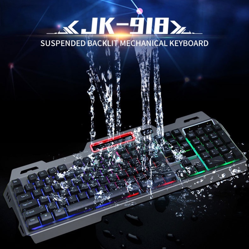 Computer Gaming Keyboard Waterproof Floating Keycaps Colorful Glare ...