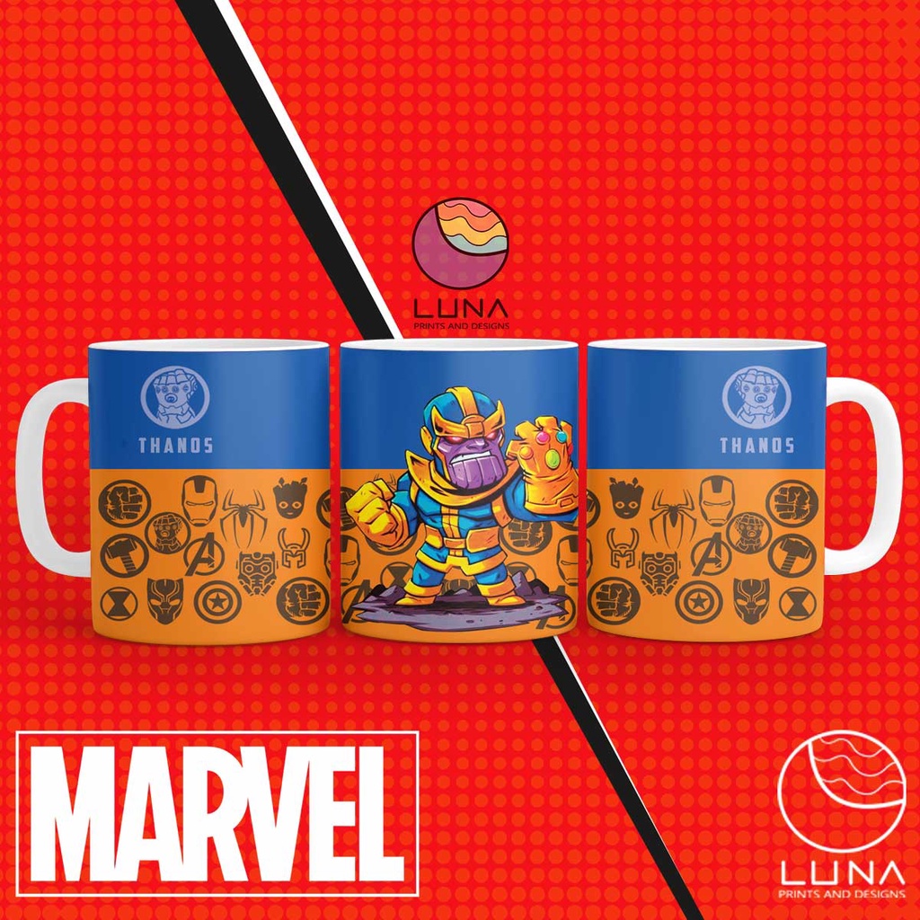 Marvel Comics - Avengers mug Collection (Black Panther Black widow ...