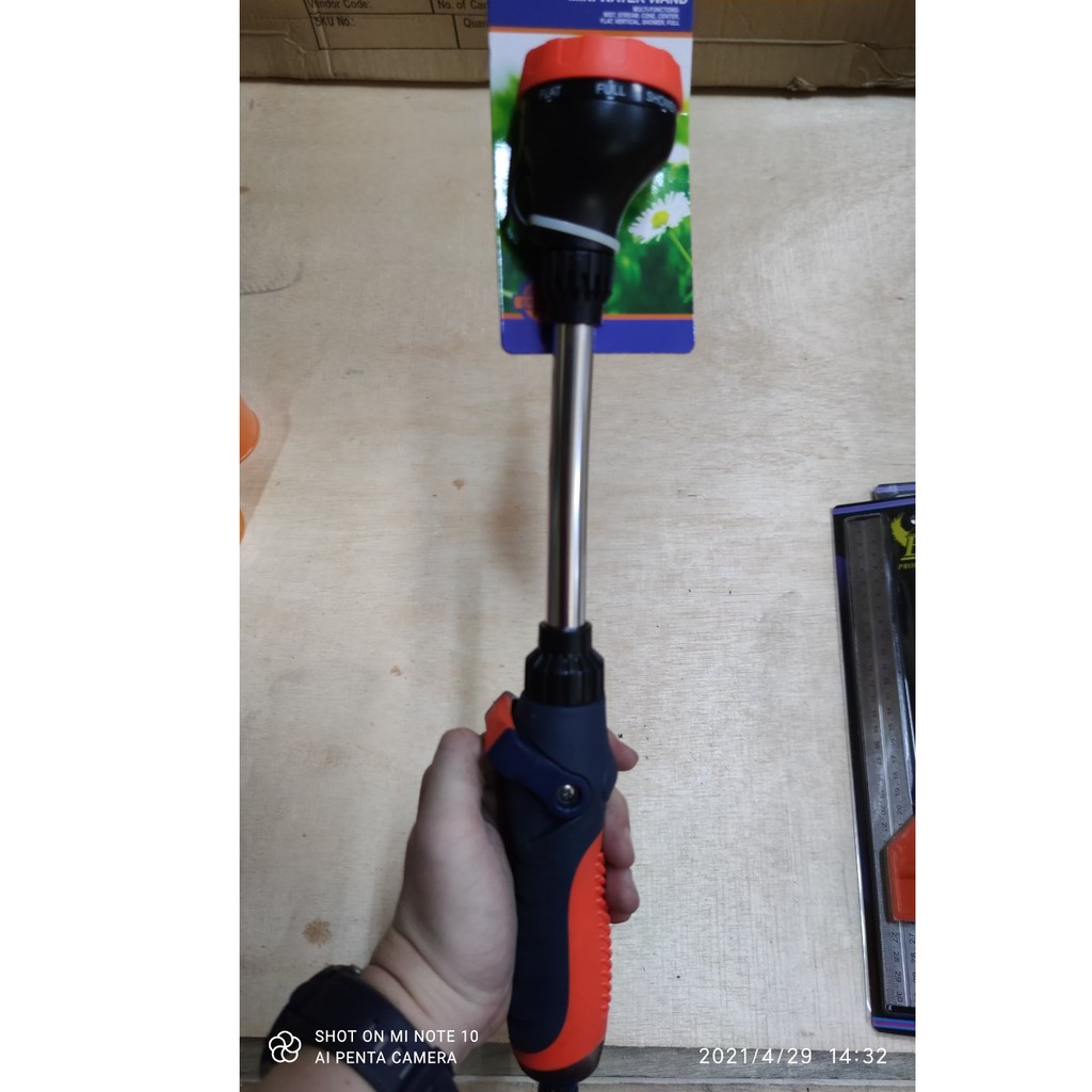 Eagle 8 Pattern Water Wand Hose Sprayer / Spray Gun 38cm (Rubber Handle ...