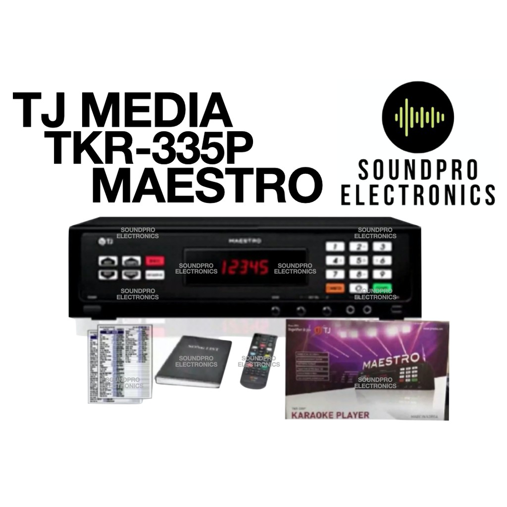 TJ Media TKR-335P Maestro 16GB SD Card Karaoke Player with 19000 Songs ...