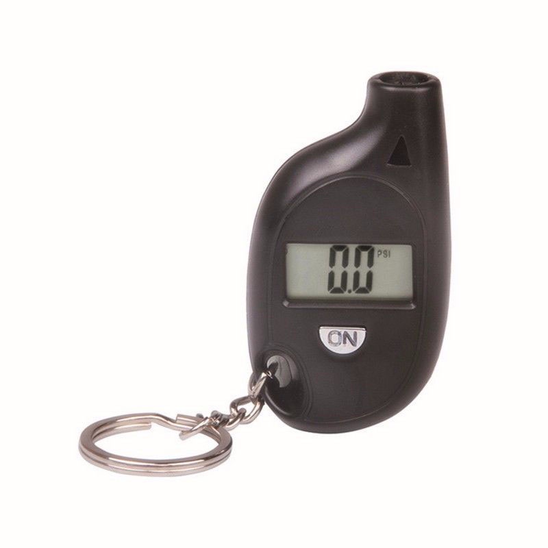 Tire Pressure Keychain PSI Bar Kpa Ring LCD Tester Tool 6x3cm Air Gauge ...