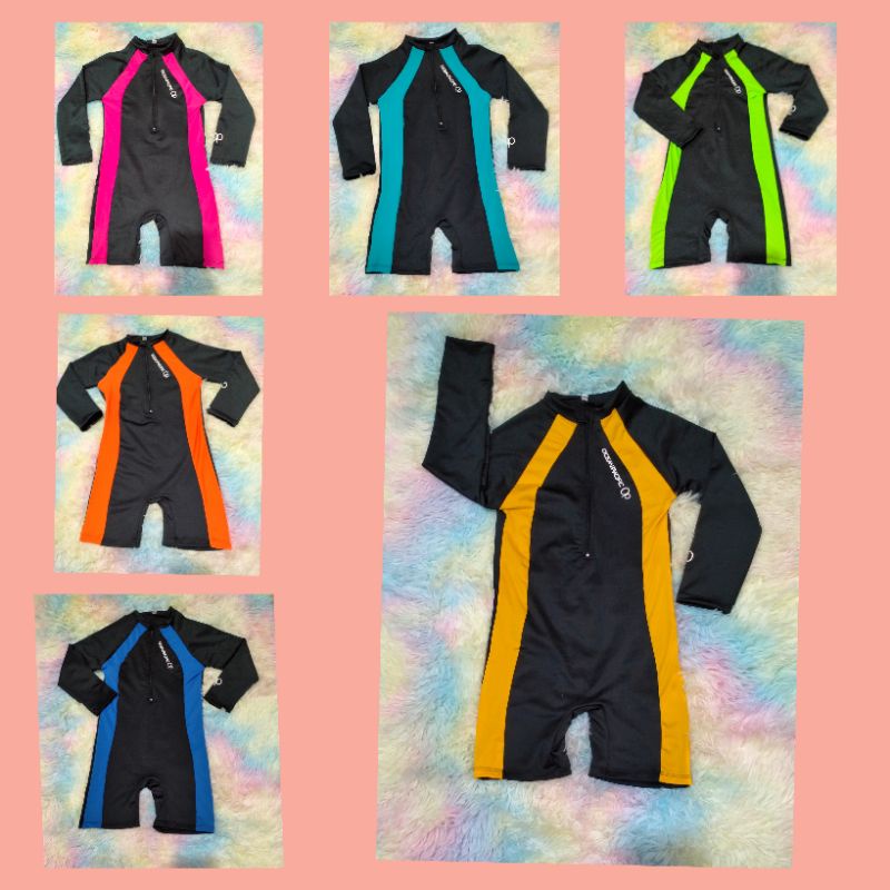 Overall rash guard for kids for unisex fit 2 to 10 yr old | Shopee ...