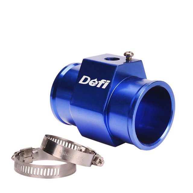 Blue Water Temperature Temp Sensor Guage Adapter Aluminium With Clamps ...