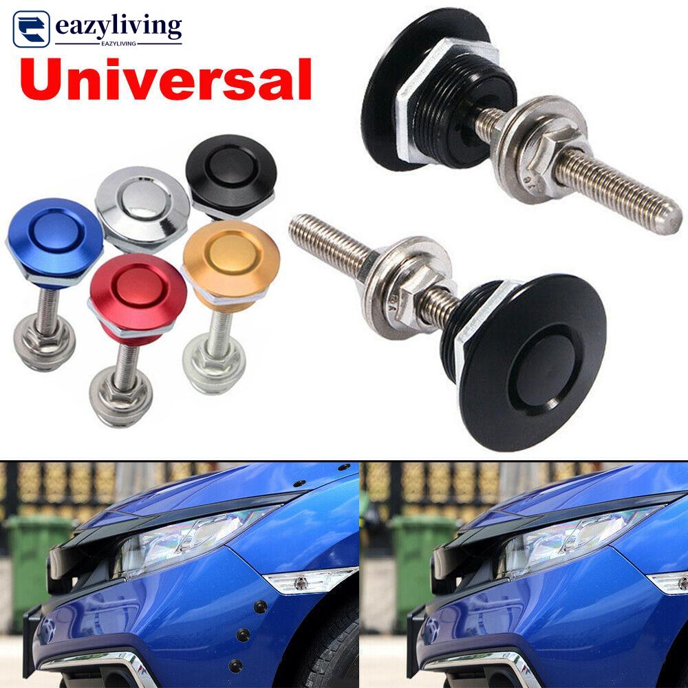 EAZYLIVING Car Front Bumper Hood Pin Push Button Billet Quick Release ...
