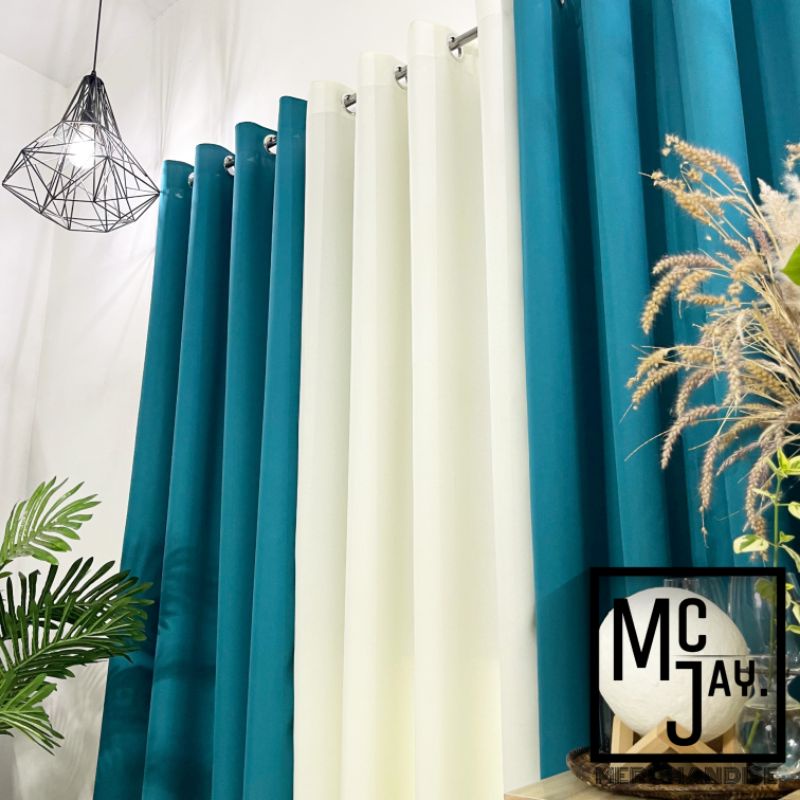 MCJAY - Transformative Teal Lucky Color of the Year 2026 3in1 Curtain ...