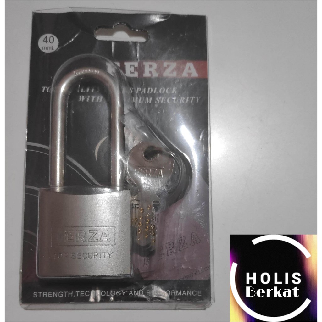 Ferza Brass Padlock 40 mm Long Neck HIGH QUALITY! | Shopee Philippines