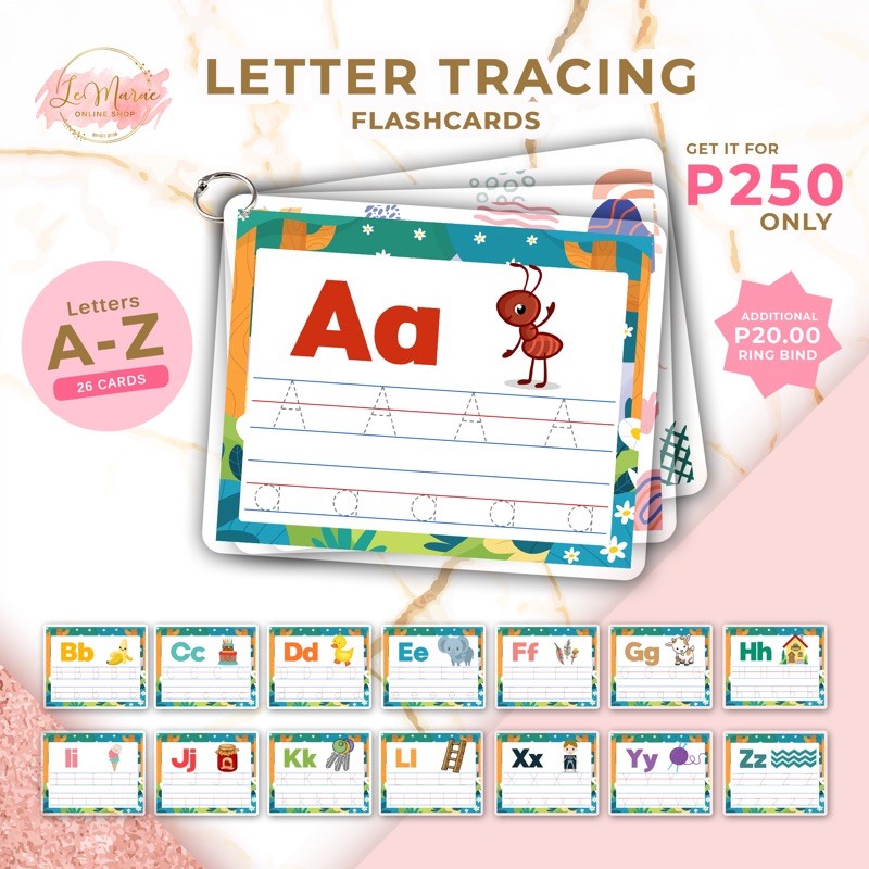 ALPHABET LETTER TRACING Laminated Educational Tracing ABC Writing ...
