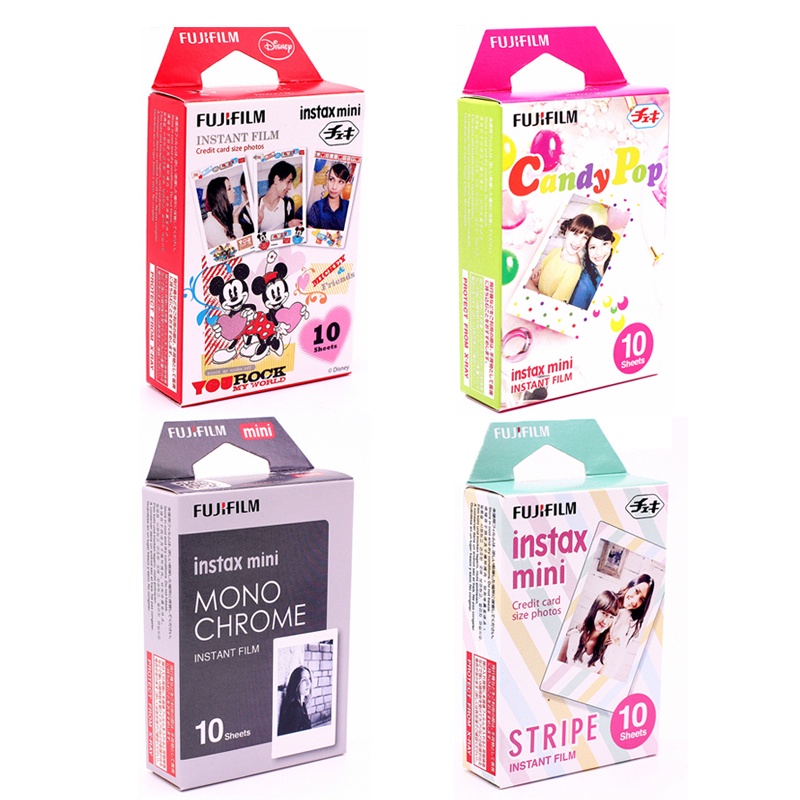Clearance 10 Sheets Instax Mini Color Film For Fujifillm Instant Mini ...