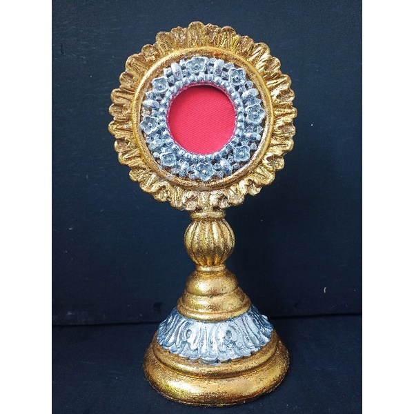 Silver and Gold Round Reliquary 11 inches tall | Shopee Philippines