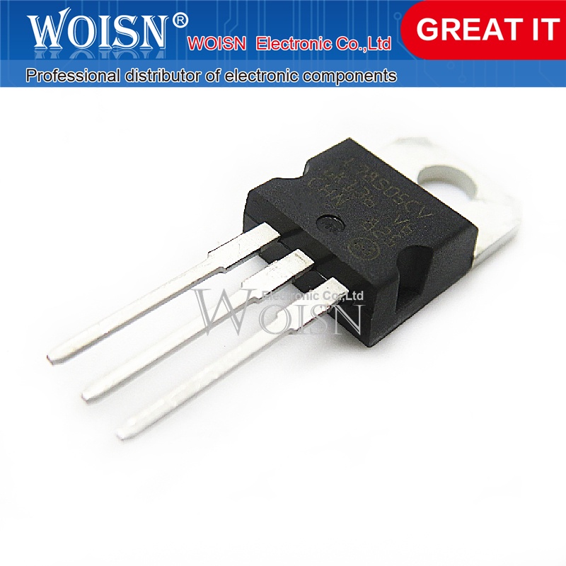 10 PCS L78S05CV 78S05 three-terminal voltage regulator circuit 5V 2A ...