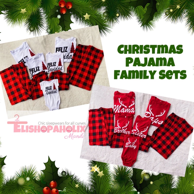 CHRISTMAS PAJAMA TERNO FAMILY SHIRTS AND FAMILY TERNO (INFANT-4XL ...