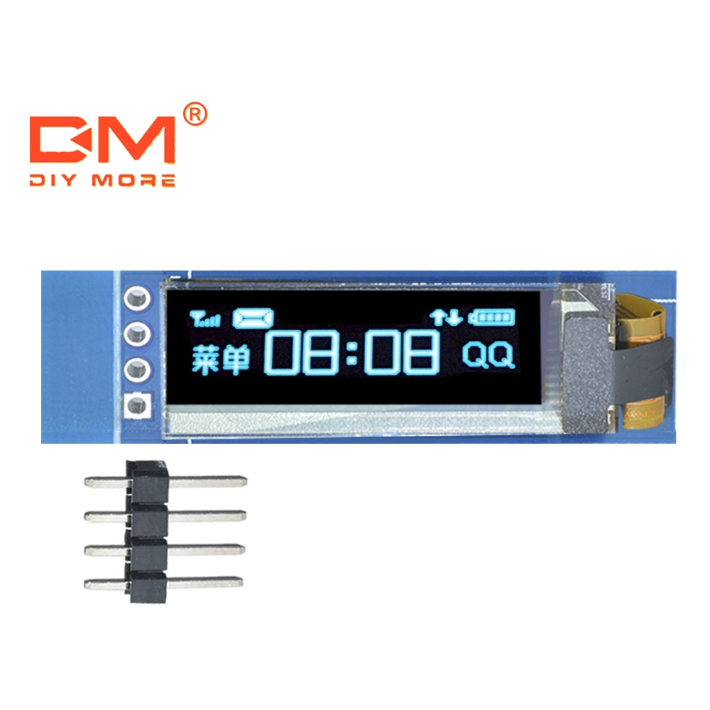DIYMORE 0.91 Inch 128x32 12832 I2c Iic Interface Serial White Oled ...