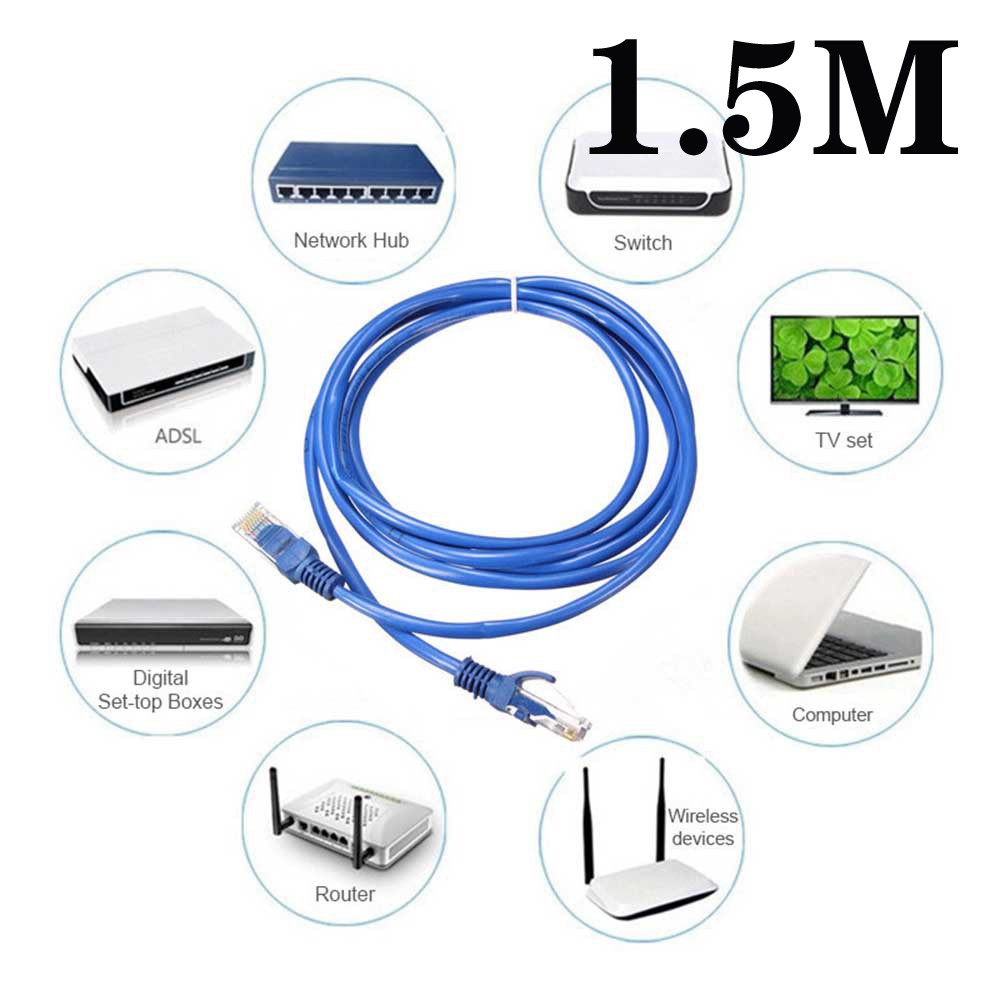 ilovepilipinas# 1.5m RJ45 Internet Connector Ethernet Cable LAN Network ...