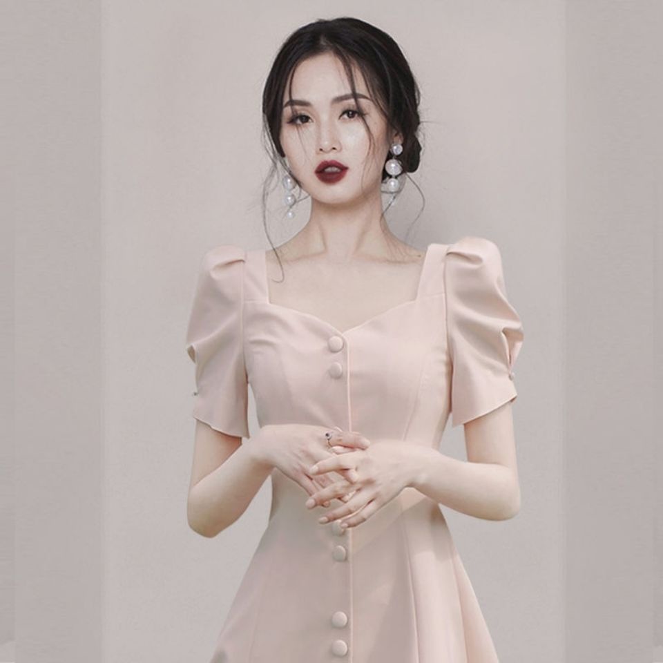 botton down dress vintage fairy maxi midi dainty korean trendy elegant ...