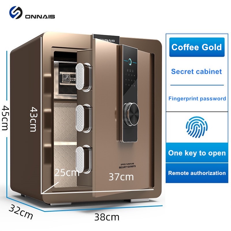Luxury Digital Depository Cash Fireproof Safe Box Jewelry Home Hotel Lock Safety | Shopee ...