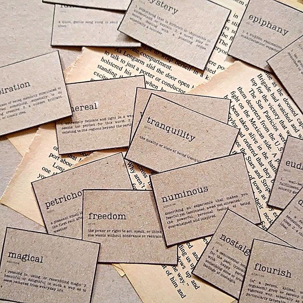 18 pieces dictionary words design for journal and scrapbooking I Holy ...