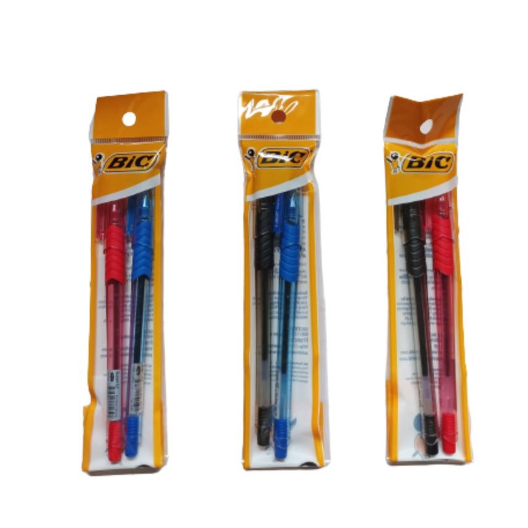 BIC Super EZ 2in1 Blue Red pen set Black Blue pen set Smooth writing ...