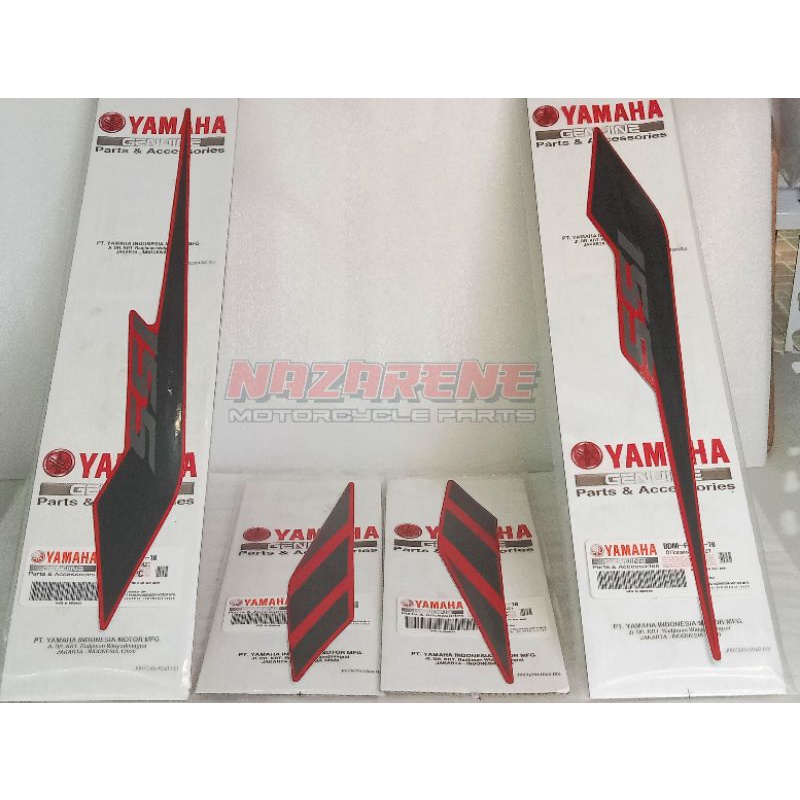 Aerox v2 Red Cover Side Decals / sticker YAMAHA GENUINE | Shopee ...