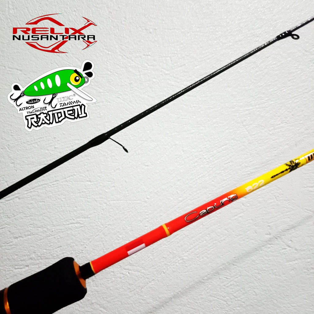 Relix Nusantara Capung 622 1.87m 1-3lb 1-6g UL Spinning Rod | Shopee ...